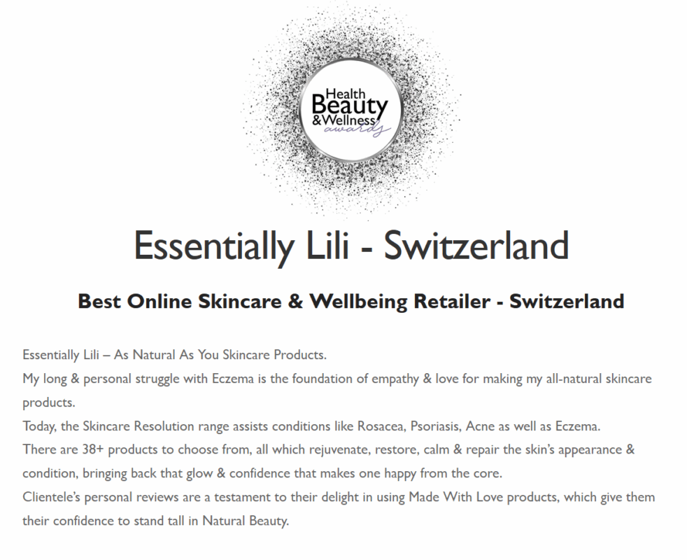 Lux Life Magazine Beauty Awards2020 - EssentiallyLili